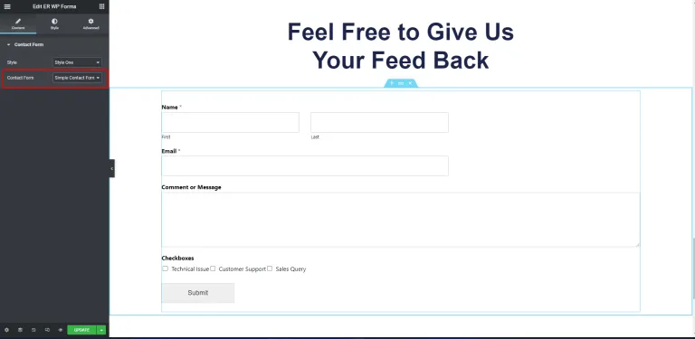 How to Create a Contact Form in Wordpress - ElementsReady