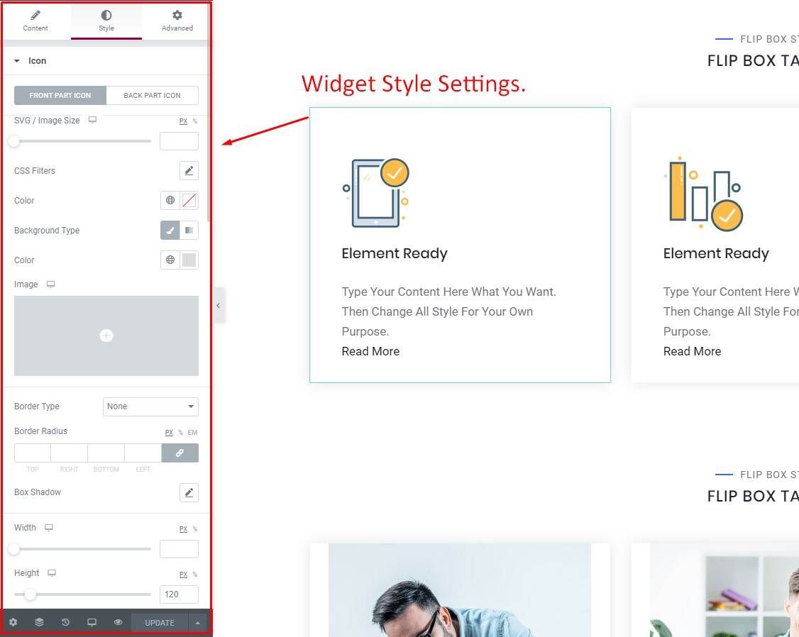 How to Use ER Flip Box Widget