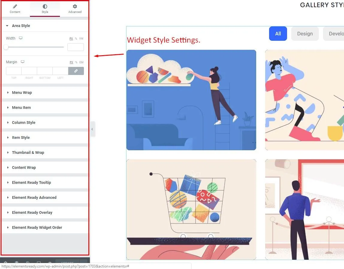 How to Use ER Gallery Widget
