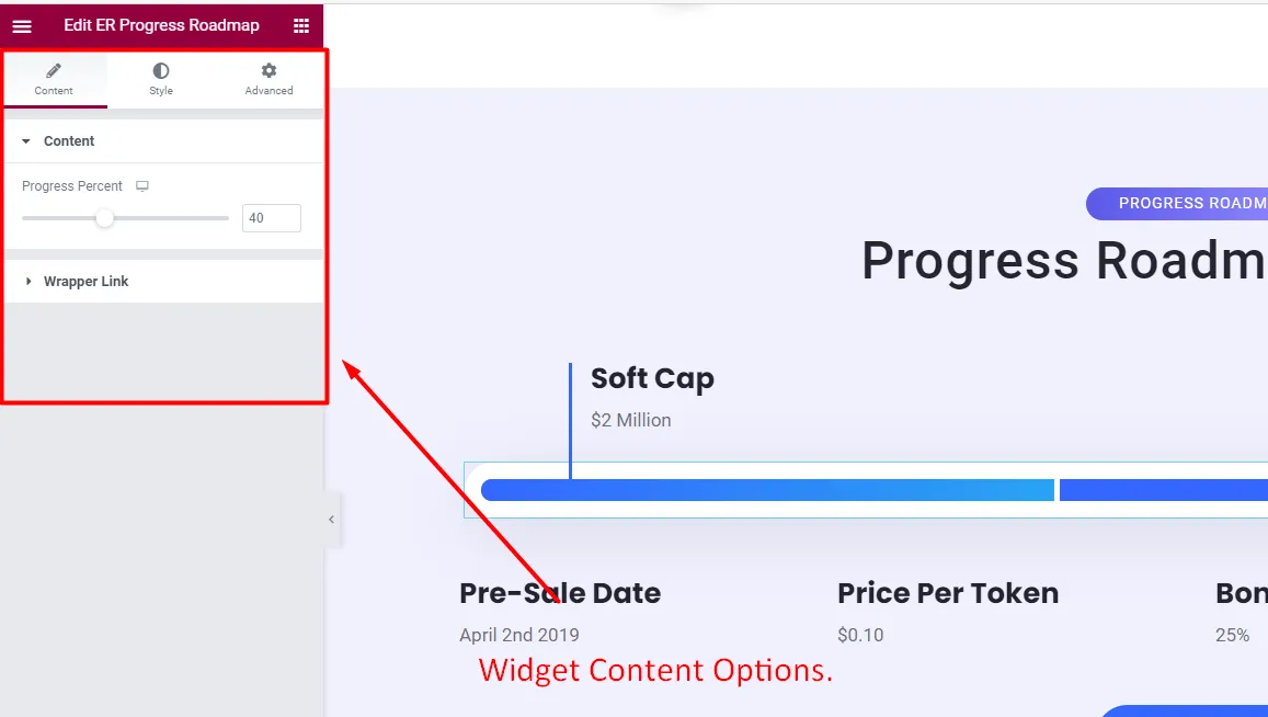 How to Use ER Progress Roadmap Widget