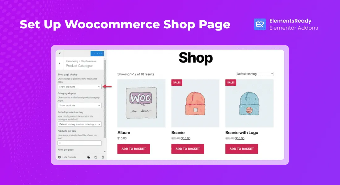 How to Set Up an WooCommerce Shop Page - ElementsReady