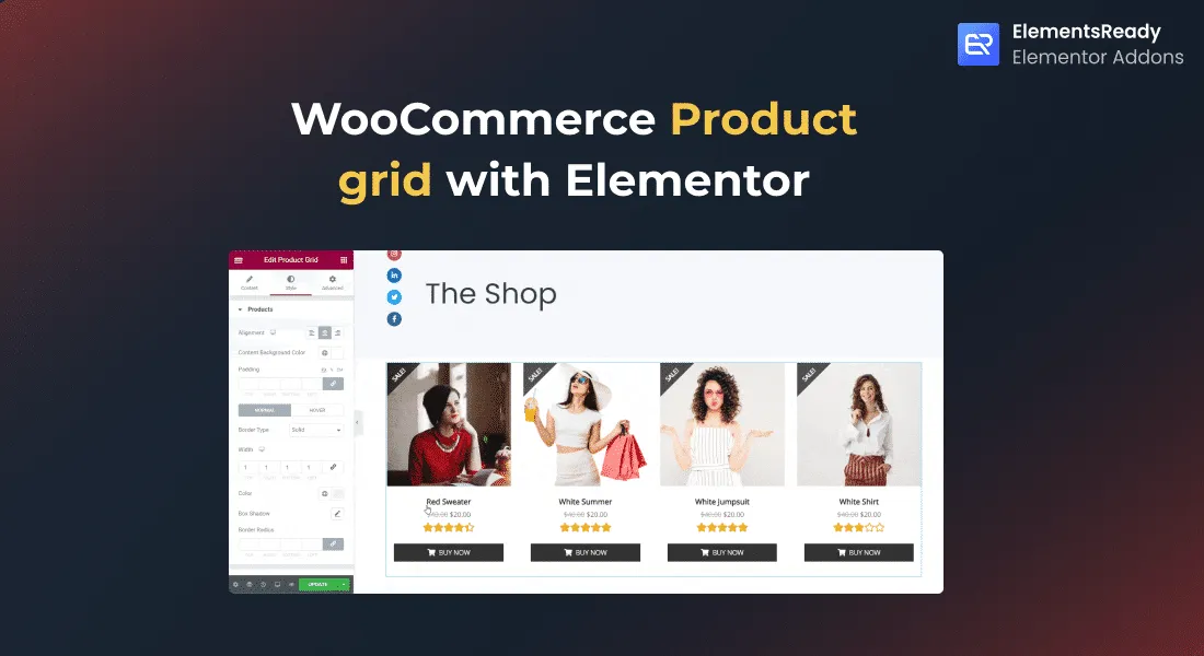 WooCommerce Product Grid with Elementor - ElementsReady